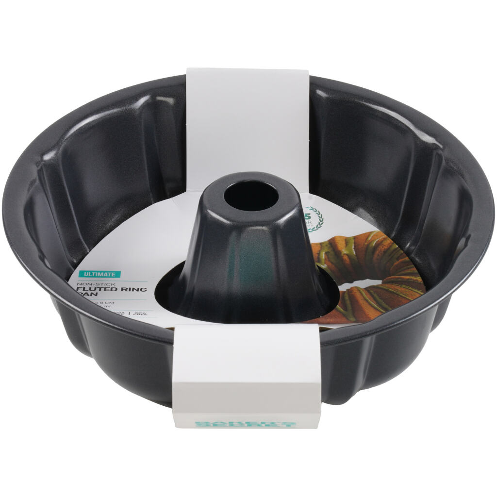 FLUTED RING CAKE PAN 25.5CM N/S – BAKERS SECRET – Ilmondo Townsville